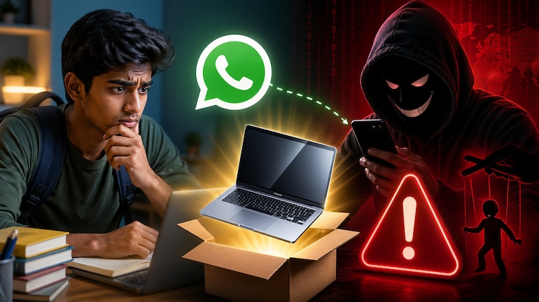 WhatsApp free laptop for students scam: What is this, how it works and more