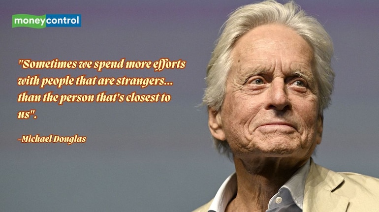 Quote of the day by Michael Douglas, "Sometimes we spend more efforts ...