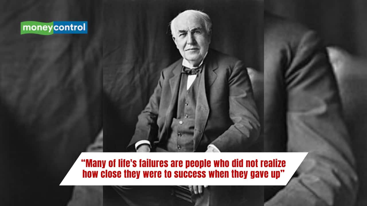 Quote of the day by Thomas Edison: "Many of life's failures are people ...