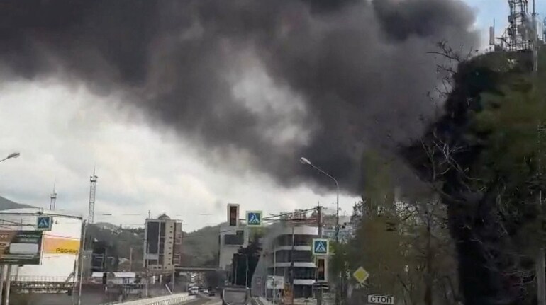 Ukrainian drone attack triggers fire at Tuapse oil refinery in Russia