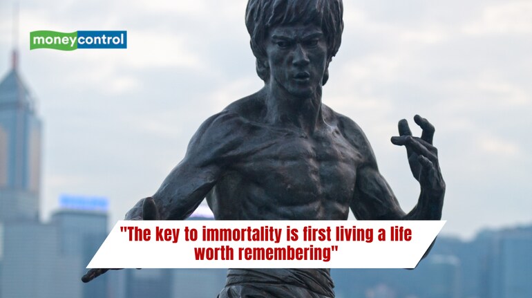 Quote of the Day by Bruce Lee: "The key to immortality is first..."