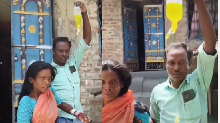 'Humanity has died...': Sick anganwadi worker in Bihar arrives with IV ...