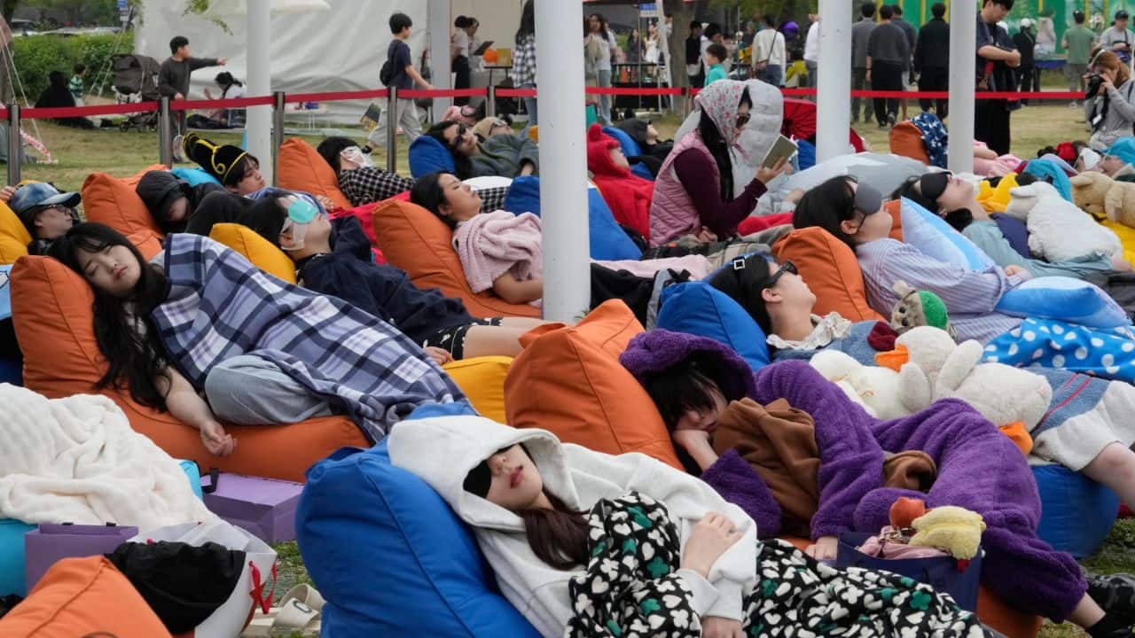 South Korea hosts unique 'nap contest' to promote rest in busy work ...