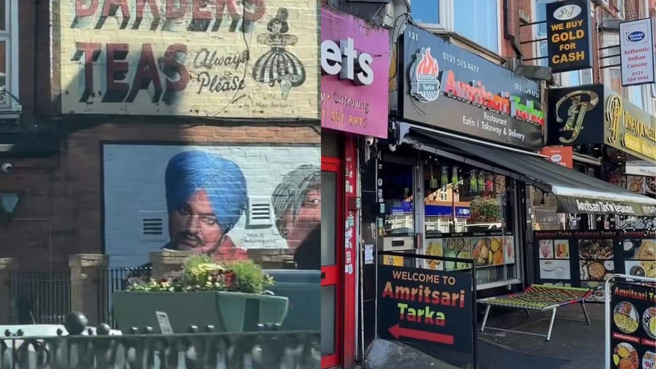 Sidhu Moose Wala murals, mithai shops: Viral video shows desi UK street ...
