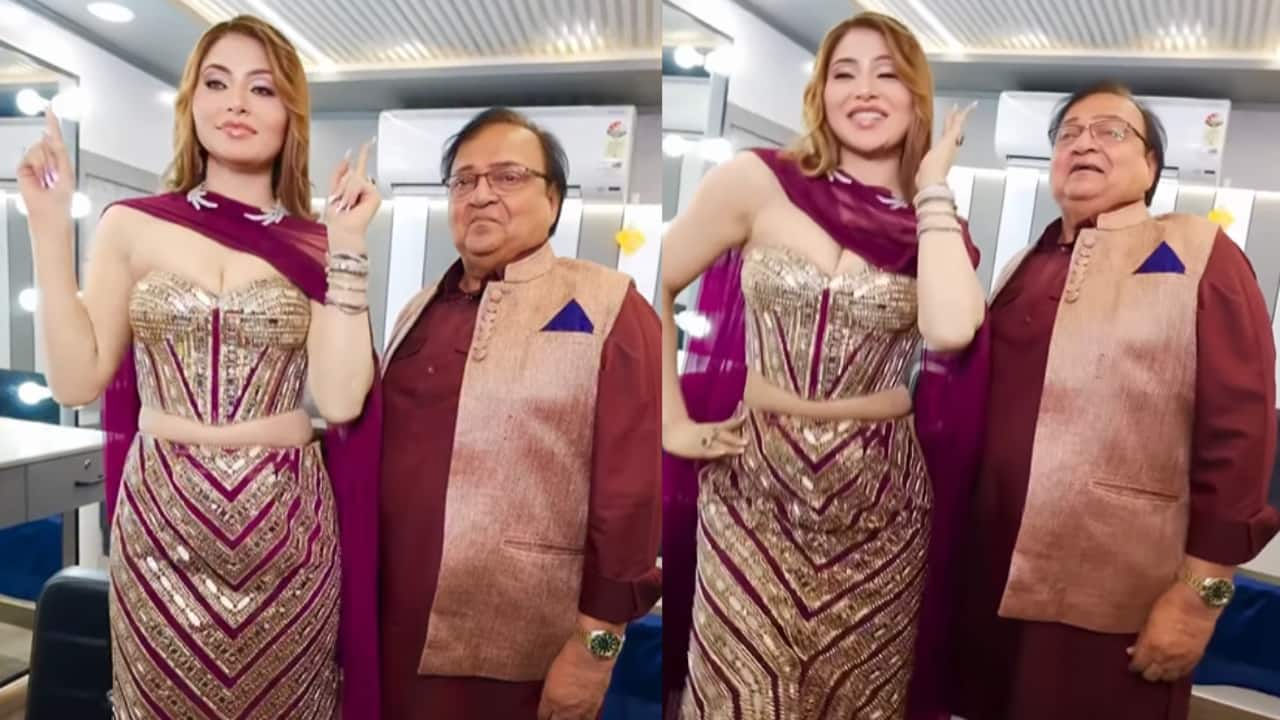 Urvashi Rautela grooves with Dhurandhar star Rakesh Bedi on Naal Nachna ...