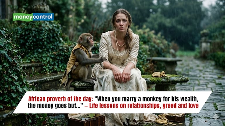 African proverb of the day: "When you marry a monkey for his wealth ...