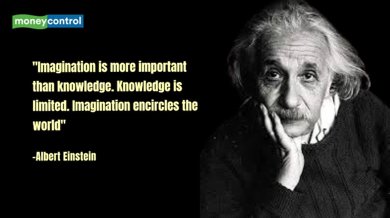 Quote of the day by Albert Einstein, "Imagination is more important ...