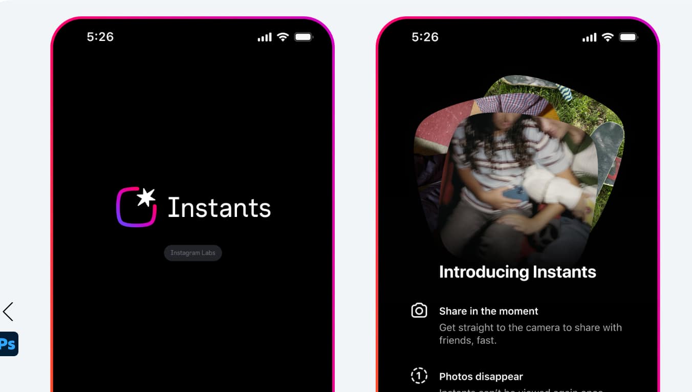 Instagram Instants feature with disappearing photo sharing and ...