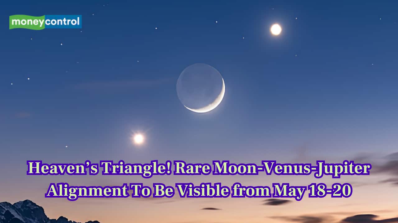Heaven's Triangle! Rare Moon-Venus-Jupiter alignment to light up ...