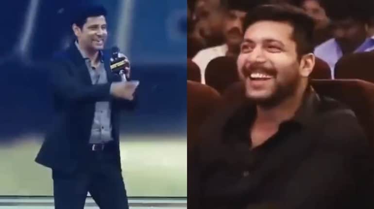 Watch: Vikram’s old joke on Ravi Mohan asking wife for money turns ...