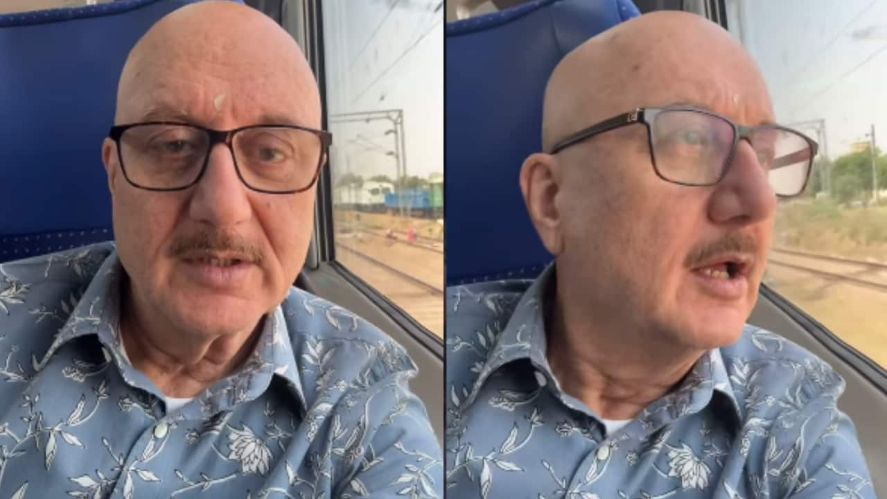 Anupam Kher travels by train from Jaipur to Delhi to support PM ...