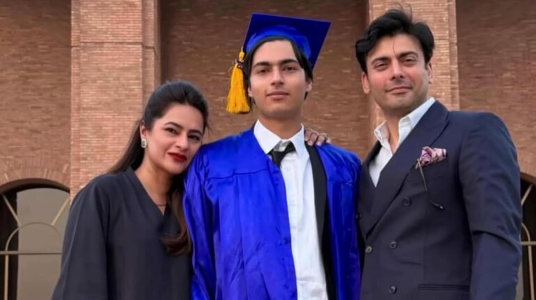 Fawad Khan and wife Sadaf beam with pride as son Ayaan graduates, rare ...