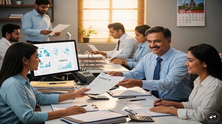 When is Form 16 issued by employers for ITR filing?