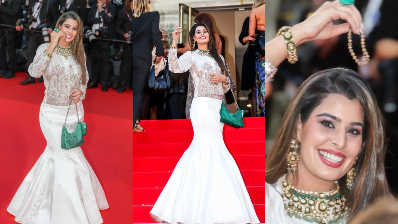 Cannes 2026: Aarti Khetarpal flaunts Jaapmala beads at red carpet ...