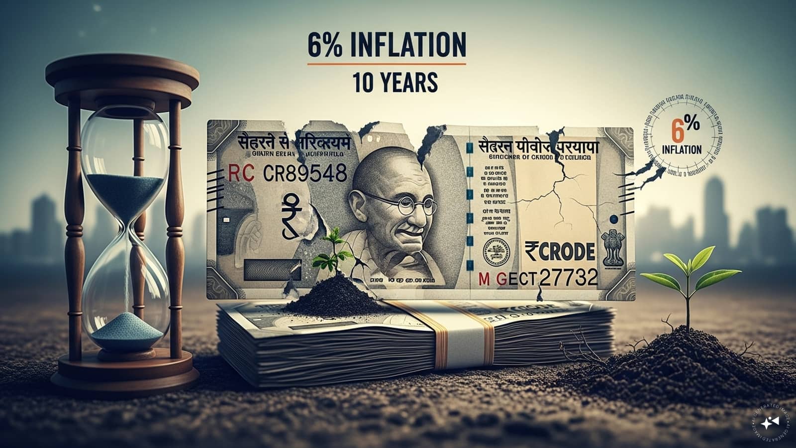 How Rs 1 crore can lose value over 10 years if your money stays in ...