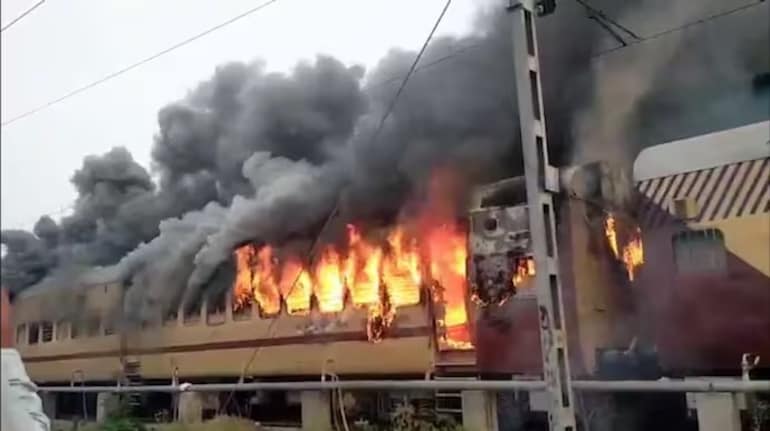 Indian Railways flag sabotage behind train fires: 'Anti-social elements ...