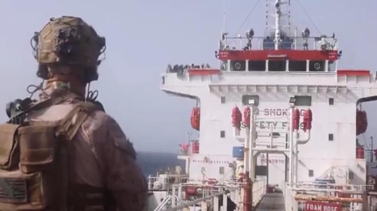 US marines boards, releases Iran-flagged oil tanker in Gulf of Oman | Watch