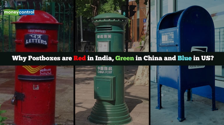 Why postboxes are Red in India, Green in China and Blue in US?