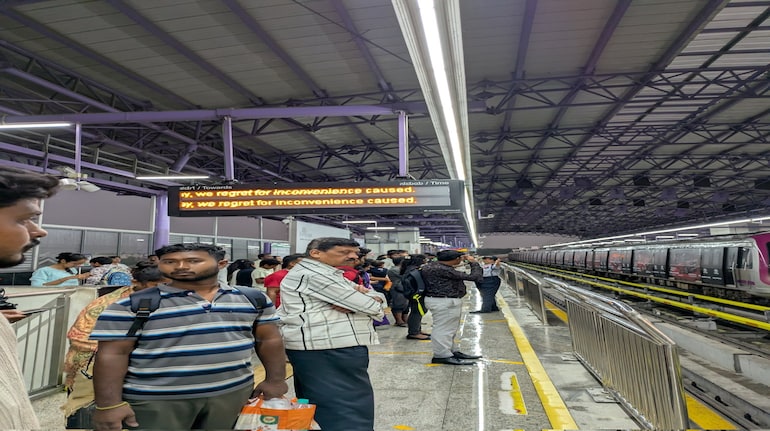 Bengaluru Metro’s Purple Line services delayed after cable trench ...