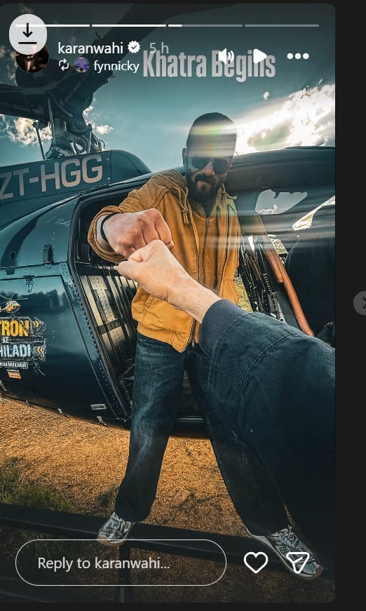 Khatron Ke Khiladi 15: Karan Wahi’s latest post with Avinash Mishra ...