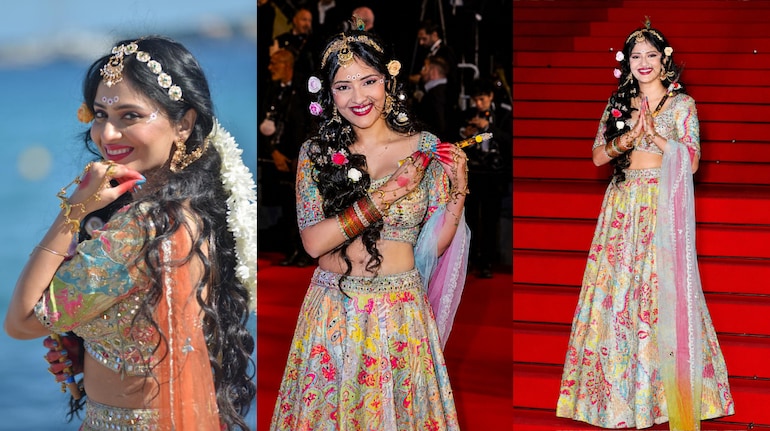 Cannes 2026: Sanya Thakur brings Radha Rani’s divine grace to the red ...