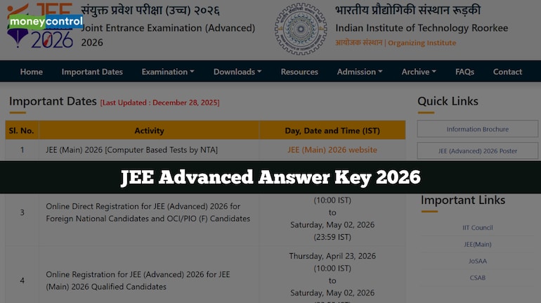 JEE Advanced Answer Key 2026 OUT today at jeeadv.ac.in, result on this date