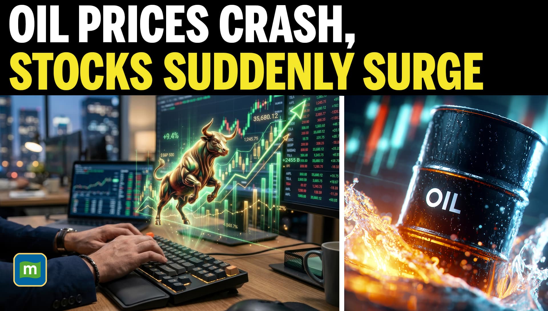 US Stock Market Rises as Oil Prices Crash | Iran Deal Hopes Boost Wall ...