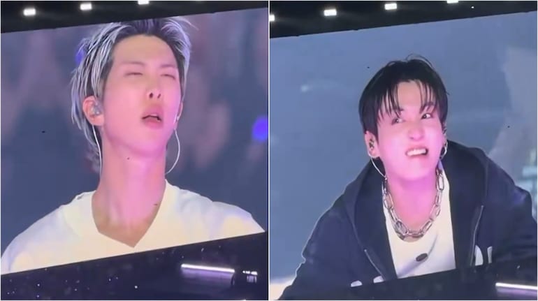 BTS' RM And Jungkook's reaction to Permission To Dance amidst ARIRANG ...