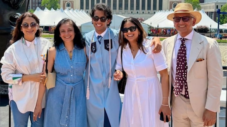 Juhi Chawla shares rare family moments as son Arjun Mehta graduates ...
