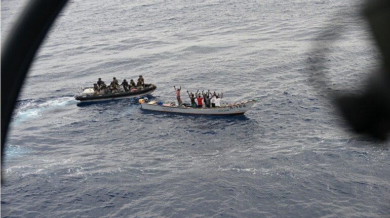 INS Kolkata foils suspected pirate threat near merchant vessel in ...
