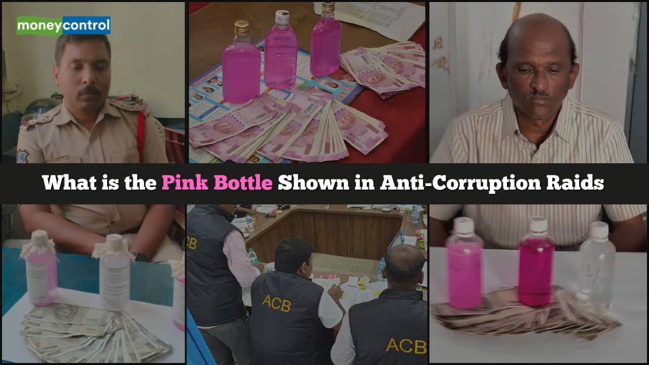 'Caught pink-handed': What is the pink bottle shown in anti-corruption ...