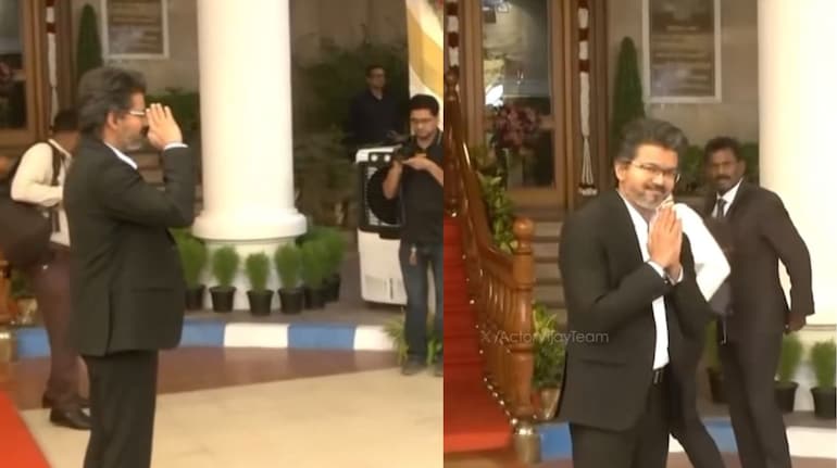 Watch: CM Vijay receives guard of honour at Tamil Nadu House ahead of ...