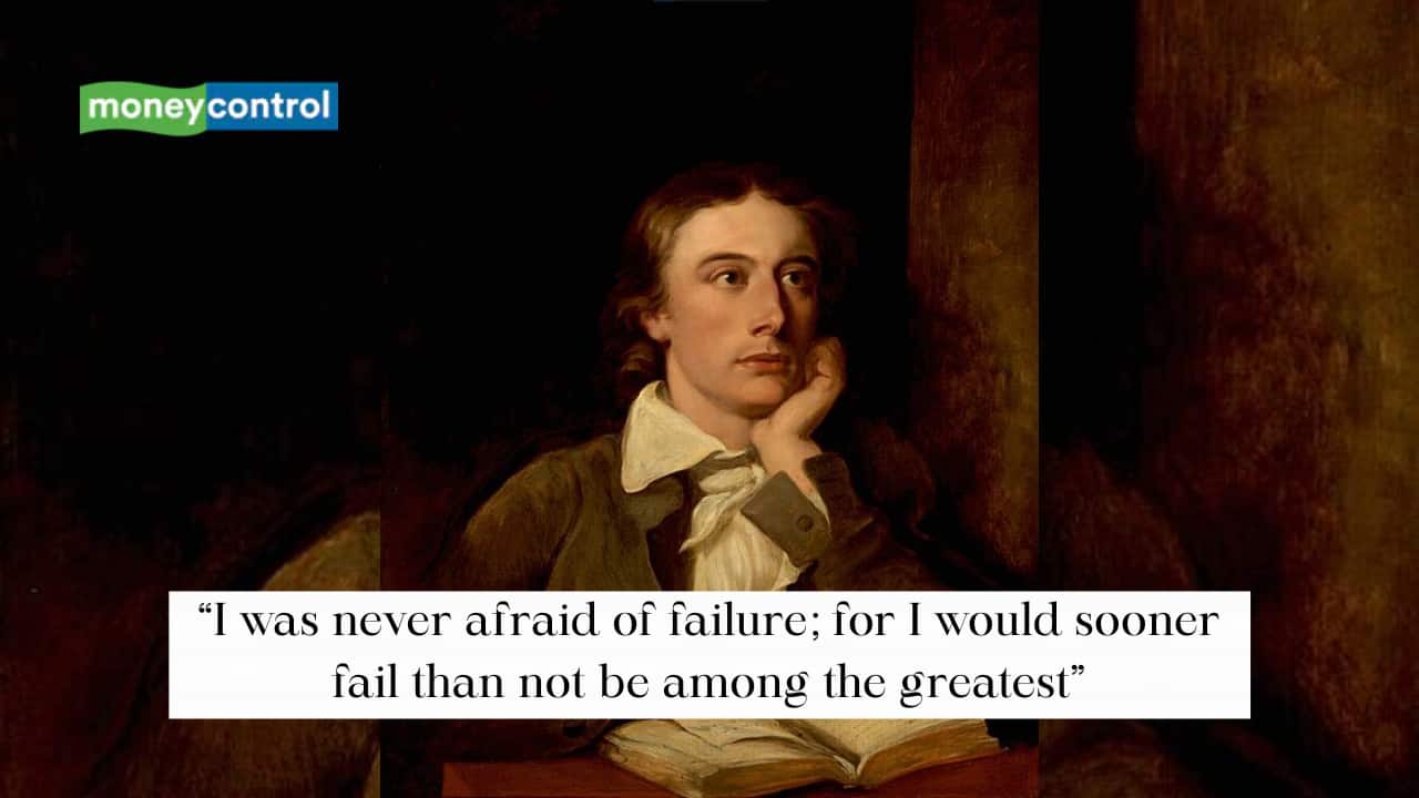 Quote of the Day by the famous poet John Keats: "I was never afraid of ...