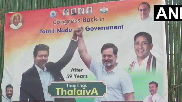 CM Vijay meets PM Modi, skips meet with Rahul Gandhi; posters 'thanking ...