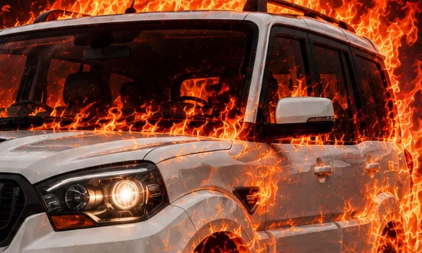 Scorpio in flames, 4 charred bodies: Ajmer Police claim SUV blaze was ...