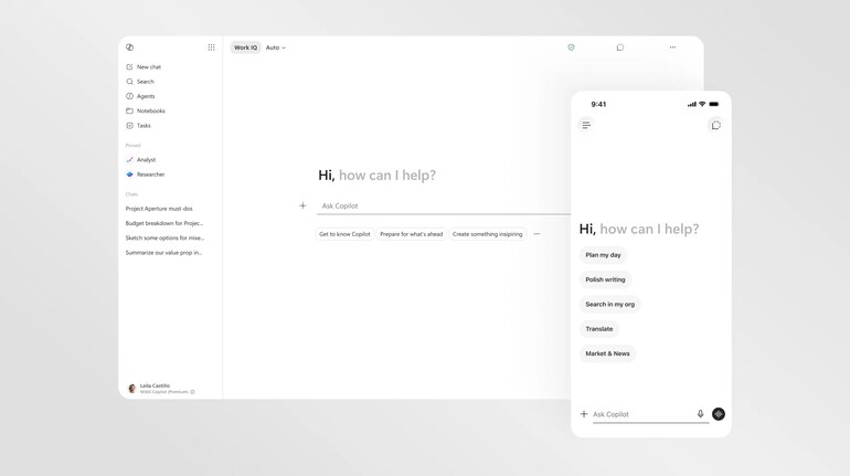 Microsoft Copilot redesign is company's answer to Google Gemini's new ...