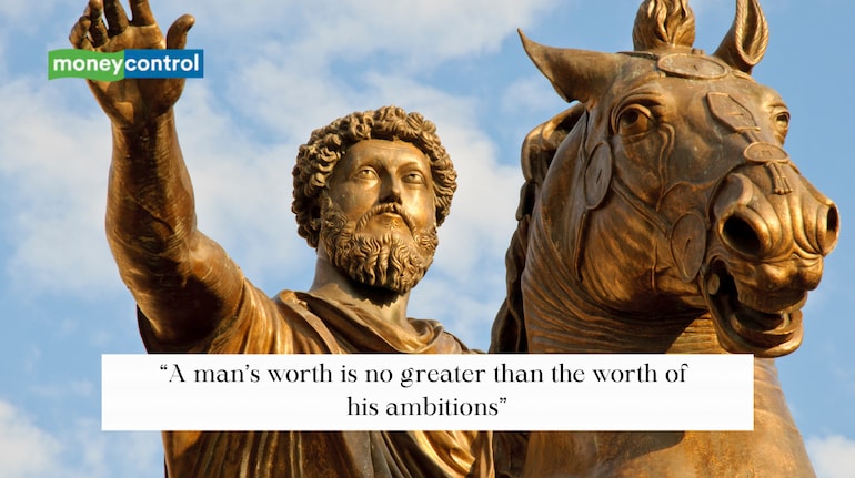 Quote of the day by Philosopher Marcus Aurelius: "A man's worth is no ...