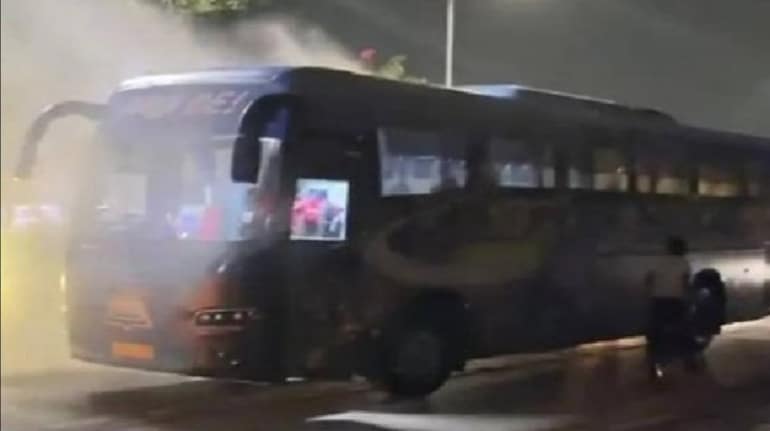 Gujarat Titans players, staff evacuated as team bus catches fire after ...