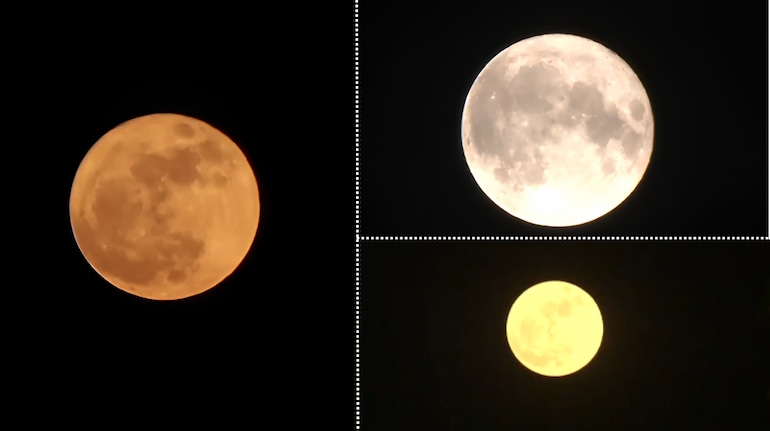 Rare Blue Moon 2026: Delhi night sky glows as "Rare Blue Moon" rises ...