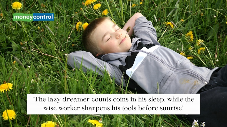 Spanish Proverb of the Day: "The lazy dreamer counts coins in his sleep ...
