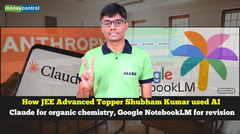 How JEE Advanced AIR 1 Shubham Kumar used AI: Claude for organic ...