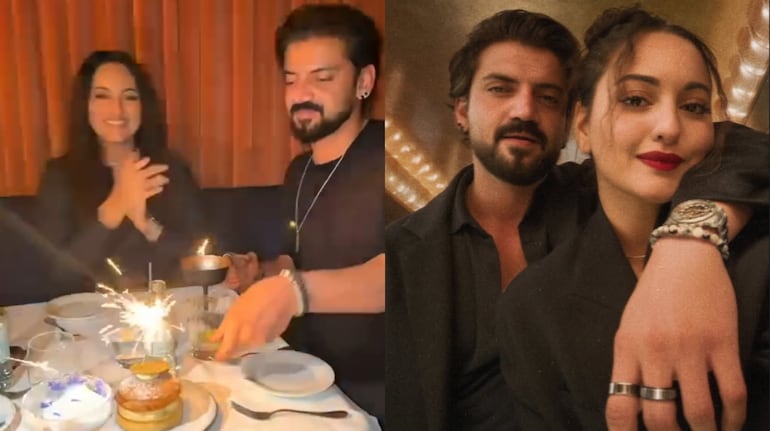 Zaheer Iqbal celebrates Sonakshi Sinha's birthday in London, twins in ...