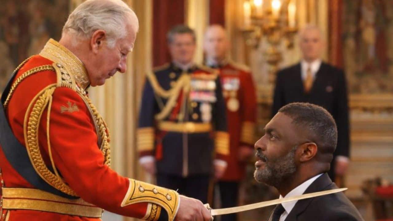 Head of State actor Idris Elba receives knighthood by King Charles at ...