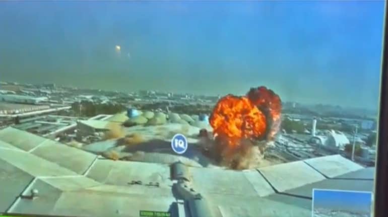 Massive fireball, roof ripped apart: Kuwait shares video of drone ...
