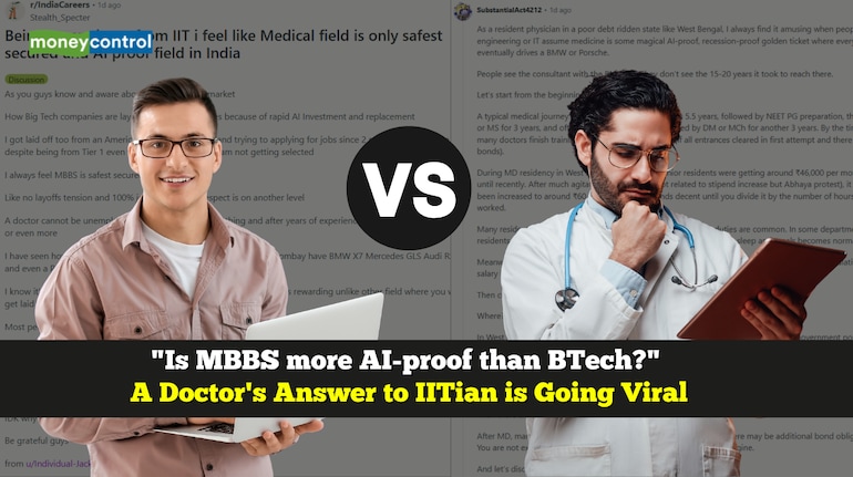 "Is MBBS more AI-proof than BTech?" A doctor's answer to IITian is ...