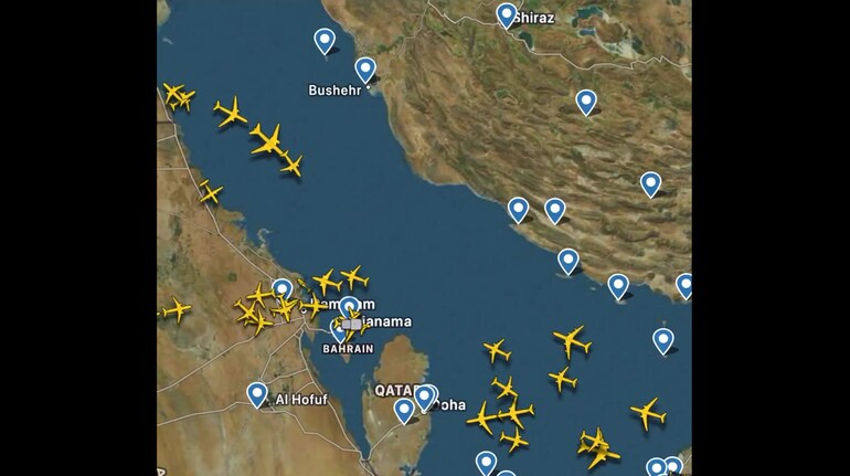 Iran-Israel exchange of fire: How airspace across Qatar, Iran, Syria ...