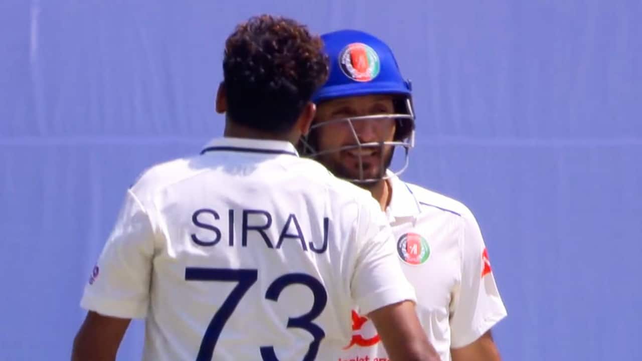 WATCH: Mohammed Siraj loses cool, exchanges word with Afghanistan star ...