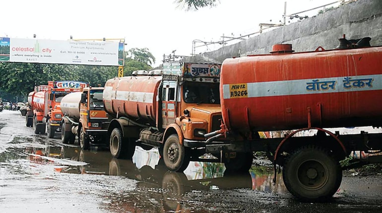 Mumbai water tanker strike hits offices, housing societies, railway ...