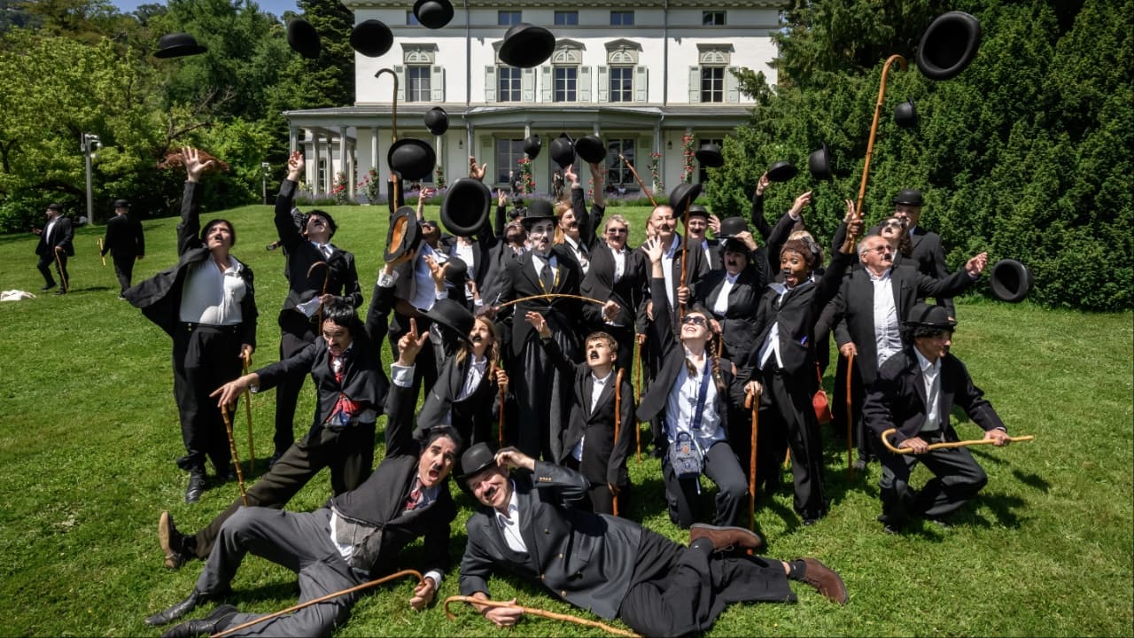 Over 400 Charlie Chaplin lookalikes gather at filmmaker's former home ...