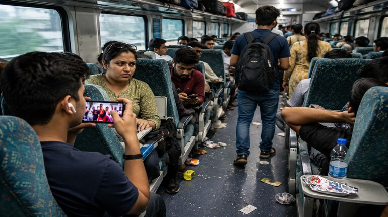 'Reels on full volume, litter everywhere': NRI compares train travel in ...